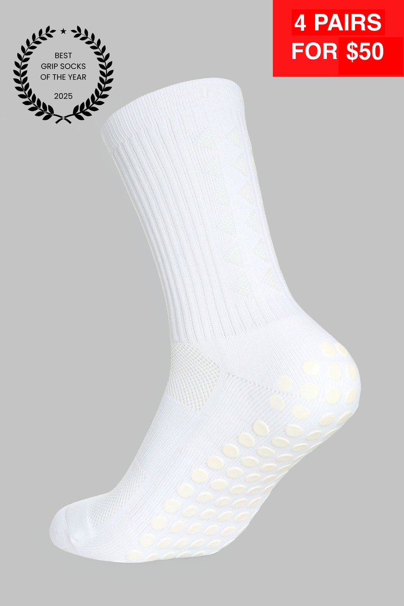GRIP SOCKS 3.0 midcalf length - WHITEOUT EDITION – Gain The Edge AUS